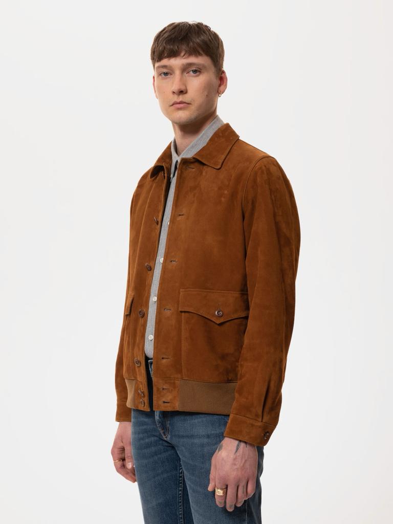 Steve Leather Jacket Cognac – LIMBRO DENIM