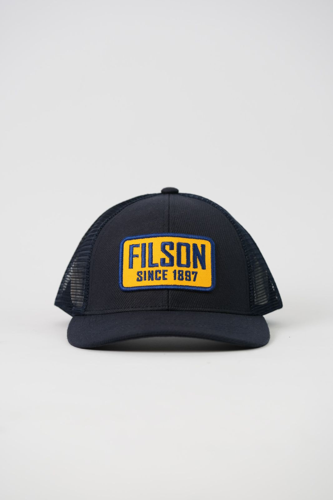 Filson Mesh Snap-Back Logger cap Navyplate – Limbro Denim
